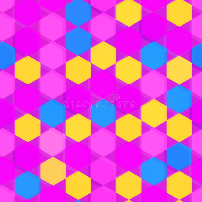 Bright Color Mosaic Geometric Seamless Pattern Stock Vector ...