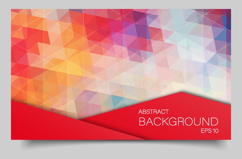 Bright Color Polygonal Banner Stock Illustration - Illustration of ...