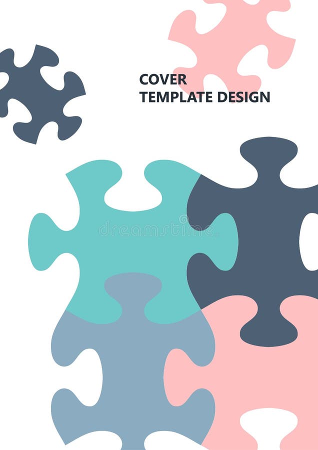 Bright Color Puzzle, Puzzle with Place for Text. the Idea of Unity ...