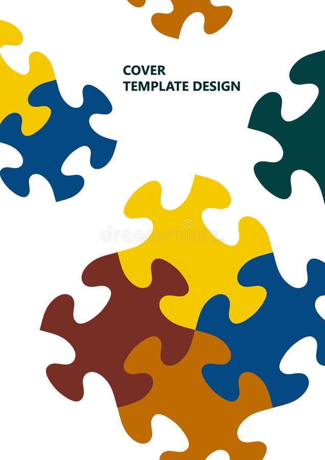 Bright Color Puzzle, Puzzle with Place for Text. the Idea of Unity ...