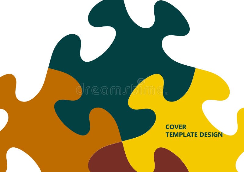 Bright Color Puzzle, Puzzle with Place for Text. the Idea of Unity ...