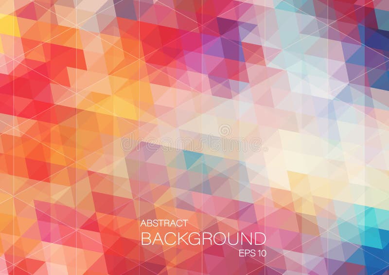 Bright Color Triangle Background Stock Vector - Illustration of vector ...