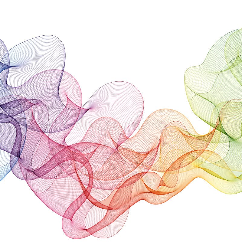 Bright Color Wave with Shadow. Wave Pattern. Element for Design. Eps 10 ...