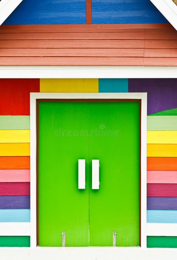 Bright color wood door stock photo. Image of doorway - 23863612