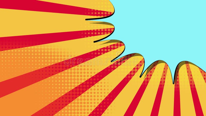 Animated Pop Art Comic Background with Place for Text. Stock Video ...