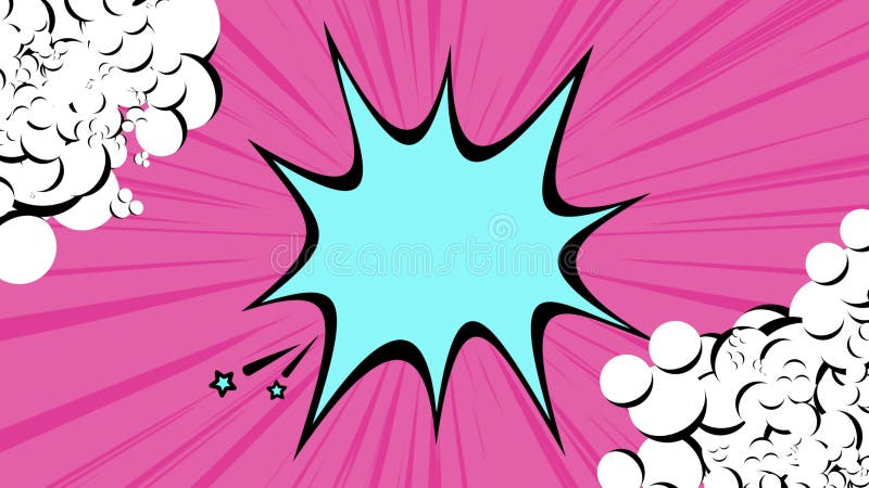 Animated Pop Art Comic Background with Place for Text. Stock Footage ...