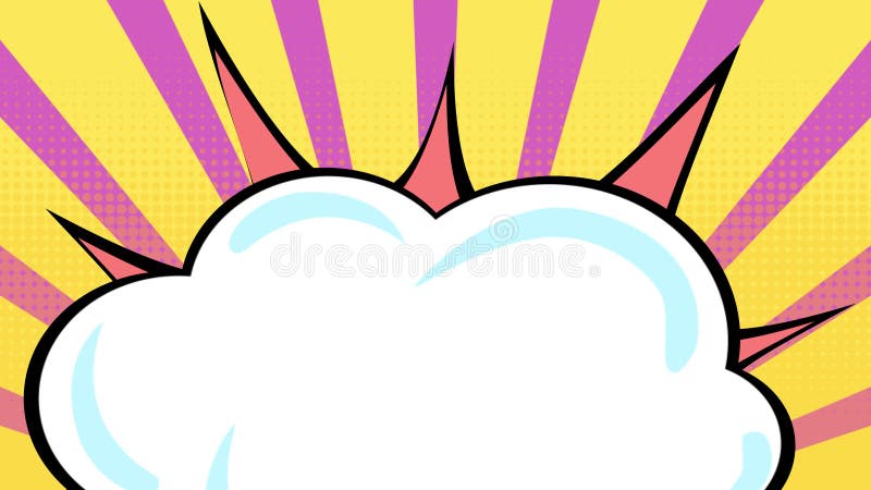 Animated Pop Art Comic Background with Place for Text. Stock Video ...