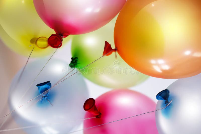 Bright colored balloons stock image. Image of festive - 53622809