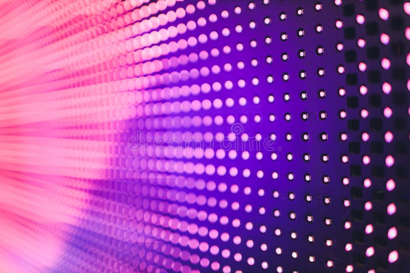 Bright Colored Blue LED Wall with Pink Pattern - Close Up Background ...