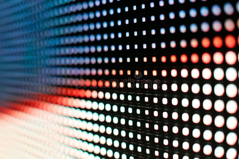 Bright Colored Blue and White LED Smd Screen Stock Photo - Image of ...