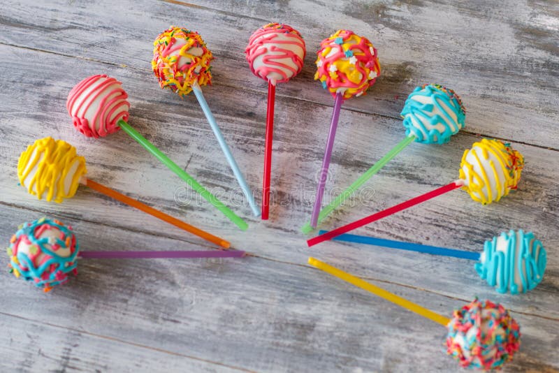 Bright-colored Candies on Sticks. Stock Image - Image of chocolate ...