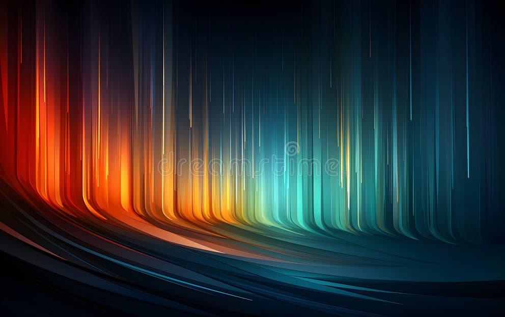 Bright Colored Chaotic Abstract Light Spectra. Abstract Background ...