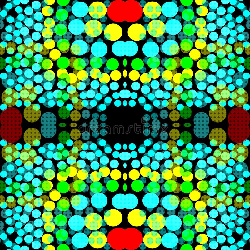 Colored Circles and Lines Abstract Geometric Background Vector ...