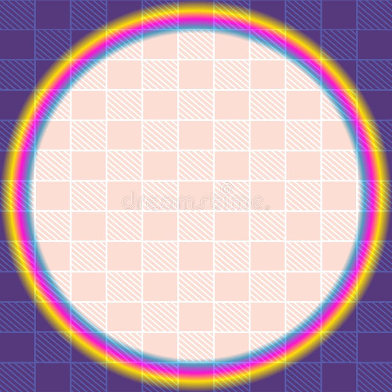 Bright Colored Circles and Stripes Background Stock Vector ...