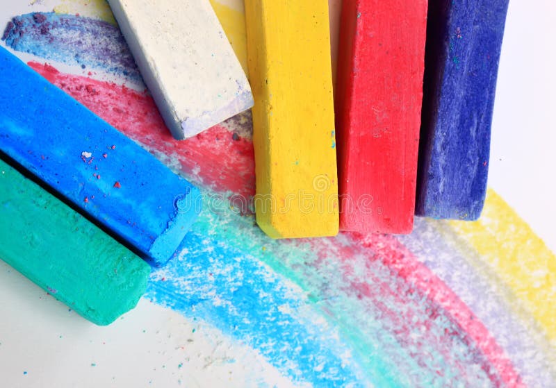 Bright Colored Crayon Picture. Image: 17378779