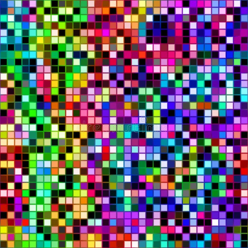 Bright Colored Cubes Pattern Stock Illustration - Illustration of ...