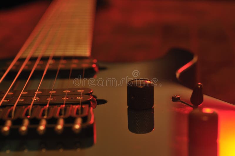 Bright Colored Electric Guitar Stock Photo - Image of musical ...