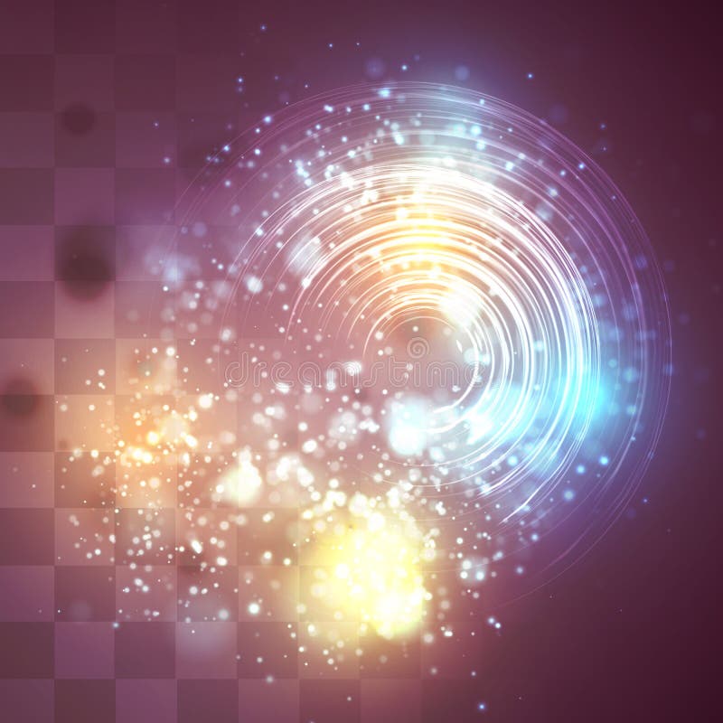 A Bright Colored Energy Stream Swirling Against a Dark Background Stock ...