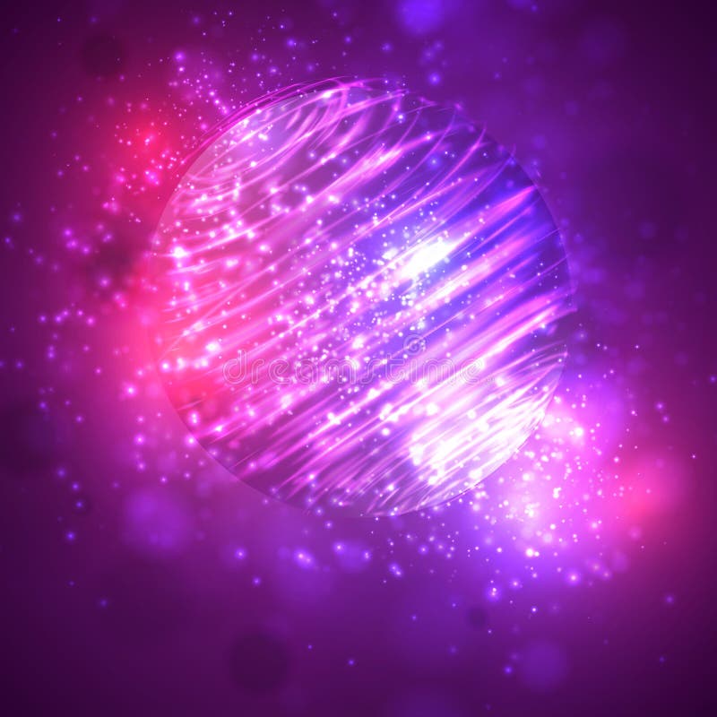 A Bright Colored Energy Stream Swirling Against a Dark Background Stock ...