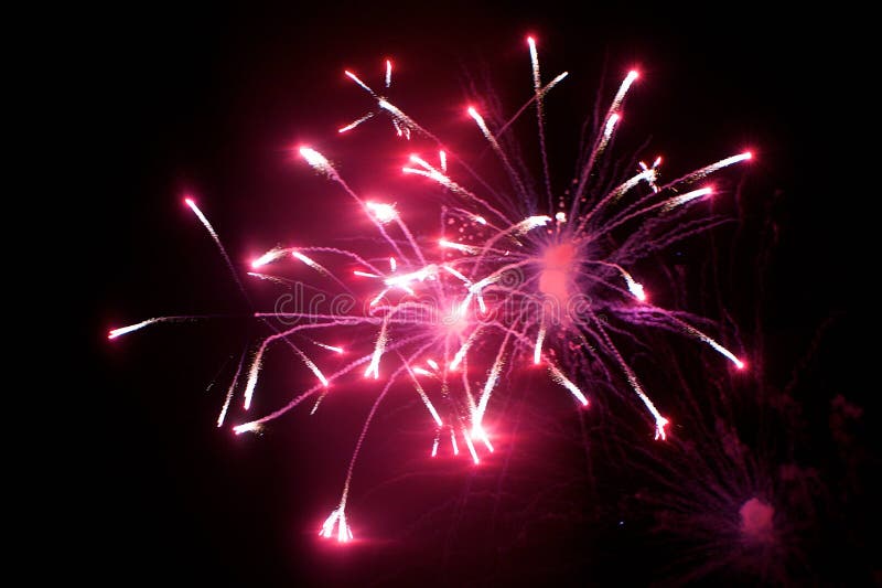 Bright colored fireworks stock photo. Image of light - 140559962