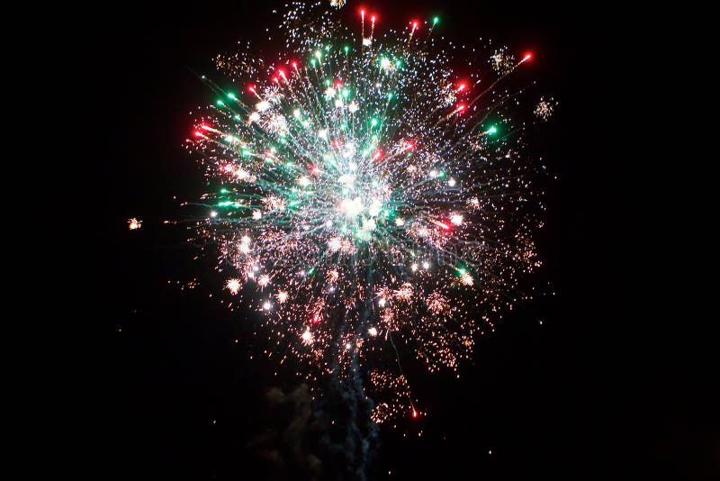 Bright colored fireworks stock image. Image of anniversary - 140560421