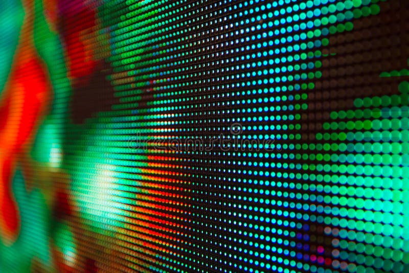 Bright Colored LED Smd Screen Stock Image - Image of technology, light ...