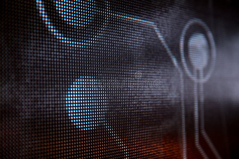 Bright Colored LED Smd Screen Stock Image - Image of background ...