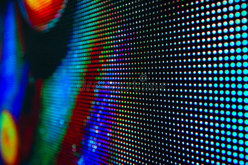 Bright Colored LED Smd Screen Stock Image - Image of display, color ...
