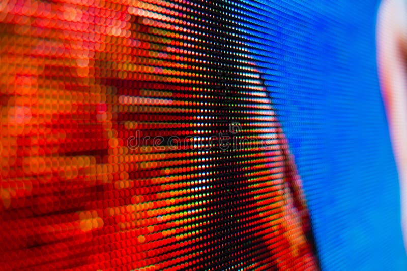 Bright Colored Light LED Smd Screen Stock Photo - Image of illuminated ...