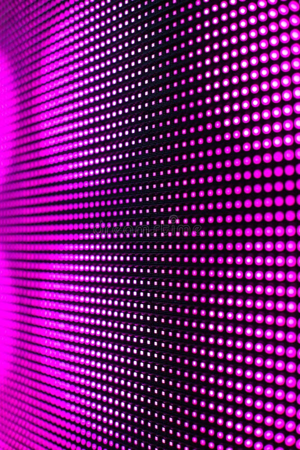 Bright Colored LED Video Wall with High Saturated Pattern - Close Up ...