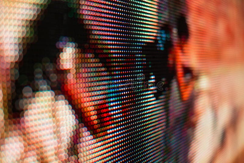 Bright Colored Light LED Smd Screen Stock Photo - Image of equipment ...