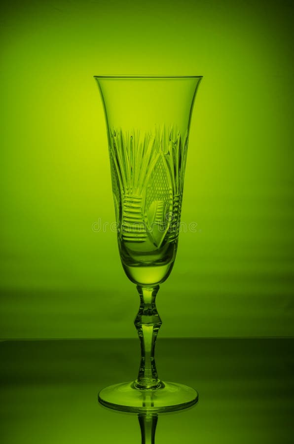 Bright Colored Light Making Its Way through the Glass Stock Photo ...