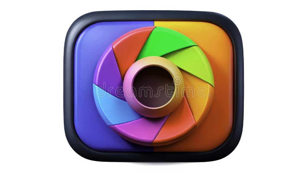 Bright Colored Logo Featuring a Circular Design with Vibrant Sections ...