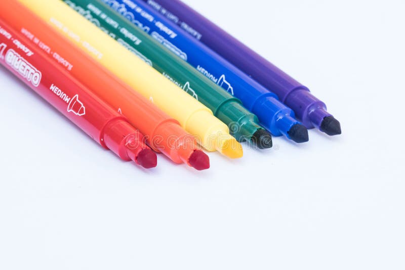 Bright, Colored, Markers Picture. Image: 118758516
