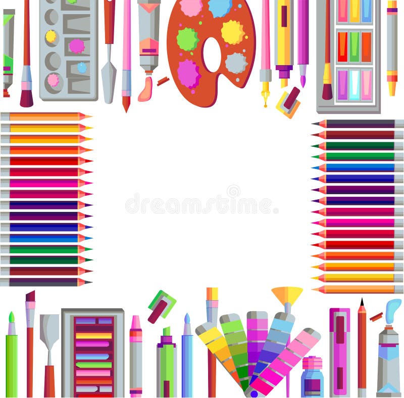 Bright objects for drawing stock vector. Illustration of clock - 228947342