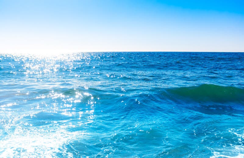 Bright Colored Ocean Surface Stock Image - Image of surface, vacation ...