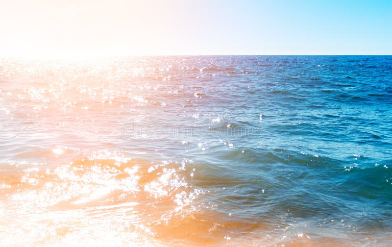 Bright Colored Ocean Surface Stock Photo - Image of clear, nature: 90896644