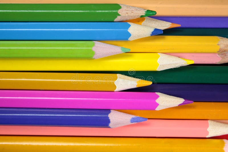 Bright colored pencils stock photo. Image of colour, colored - 45817764
