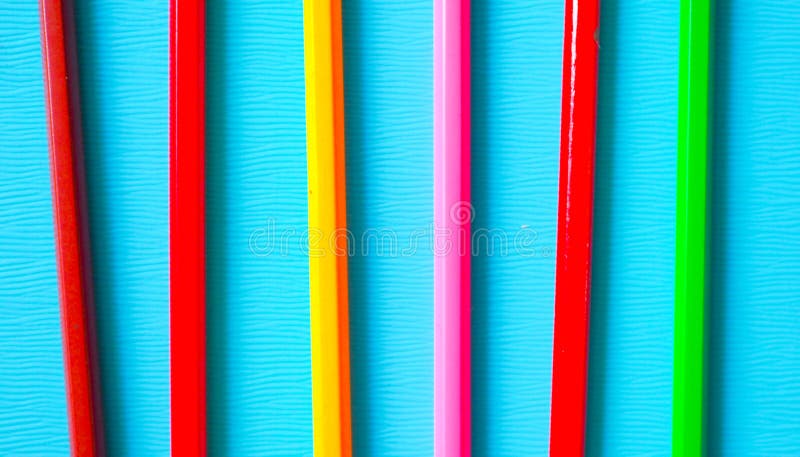 Bright colored pencils stock image. Image of pencil - 150840459
