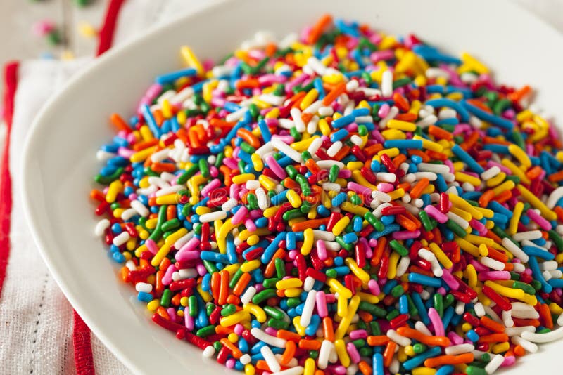 Bright Colored Rainbow Sprinkles Stock Image - Image of landscape ...