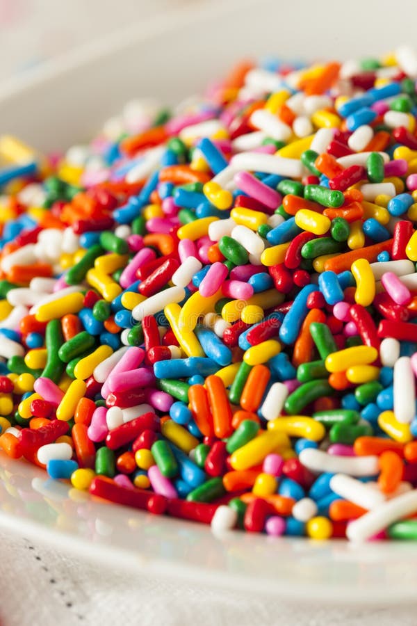 Bright Colored Rainbow Sprinkles Stock Photo - Image of color ...
