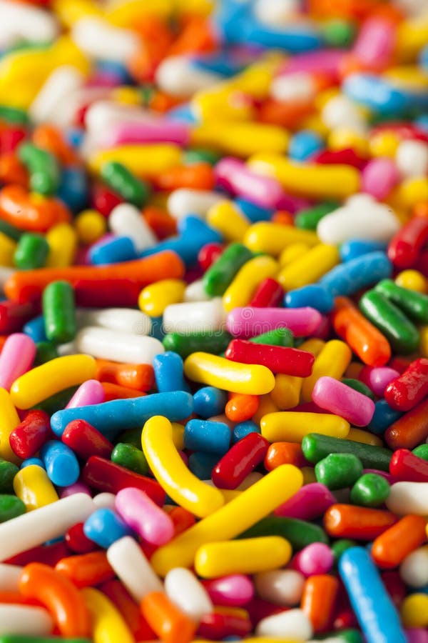 Bright Colored Rainbow Sprinkles Stock Image - Image of blue ...