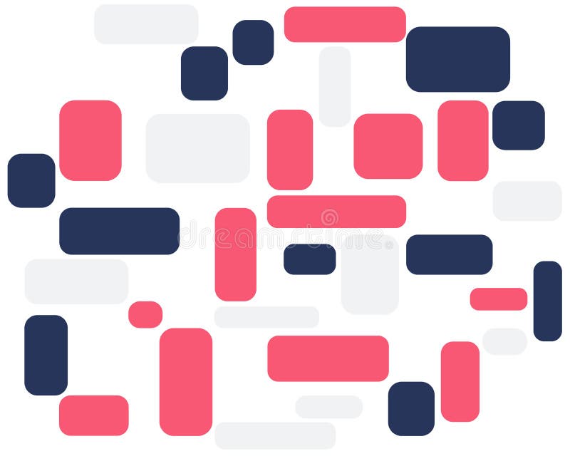 Bright Colored Rectangles Geometric Pattern Shape Dynamics Stock Vector ...