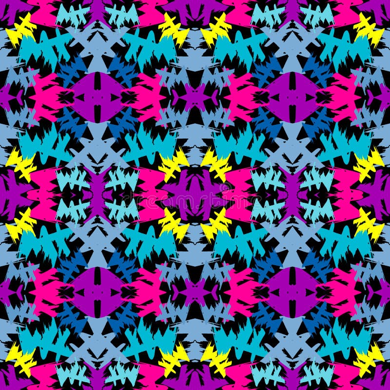 Bright Colored Seamless Abstract Pattern for Your Design Quality ...