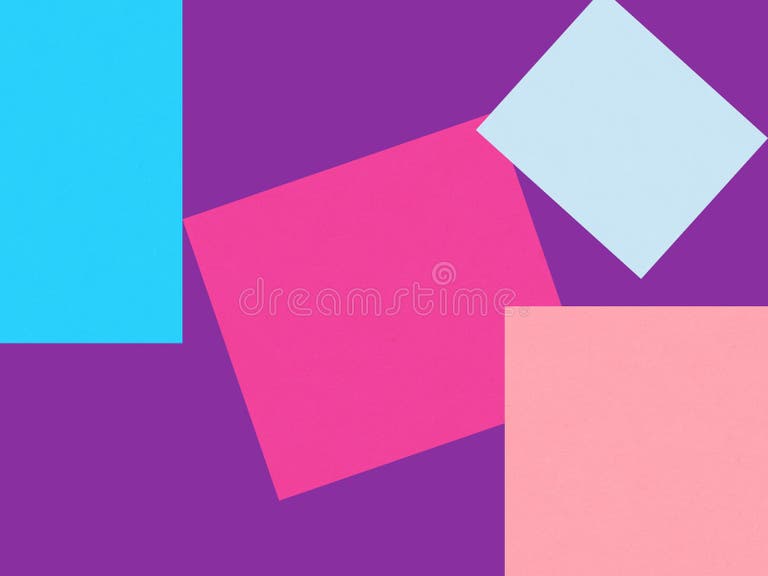 Bright Colored Squares and Rectangles Arranged in Random Order Stock ...