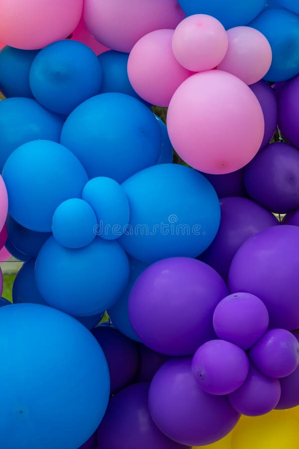 Bright And Colorful Air Balloons As Abstract Background Colored