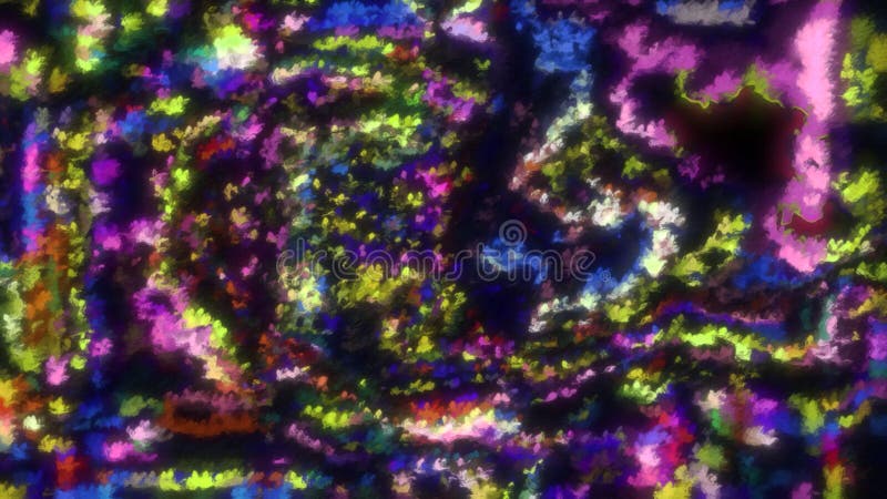 Bright Colorful Animation with Shimmering Curved Lines. Motion Stock ...