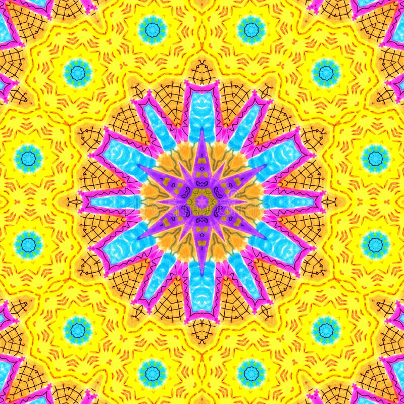 Bright Colorful Background with Abstract Pattern Stock Illustration ...