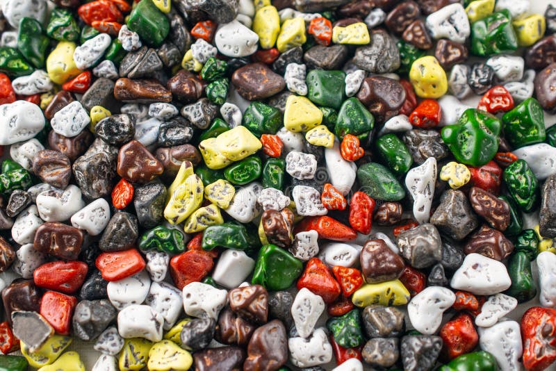 Bright Colorful Background with Small Decorative Stones Stock Photo ...