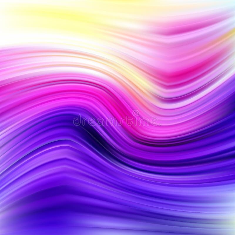 Flow of Acrylic Multi-colored Paint. Colored Waves. Abstract Vector ...